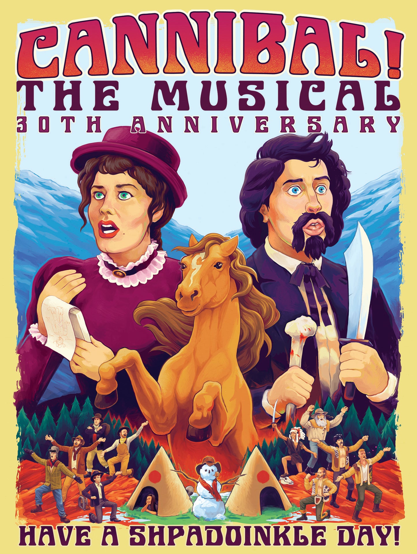 Cannibal The Musiical 30th Anniversary Poster - Limited Edition ...