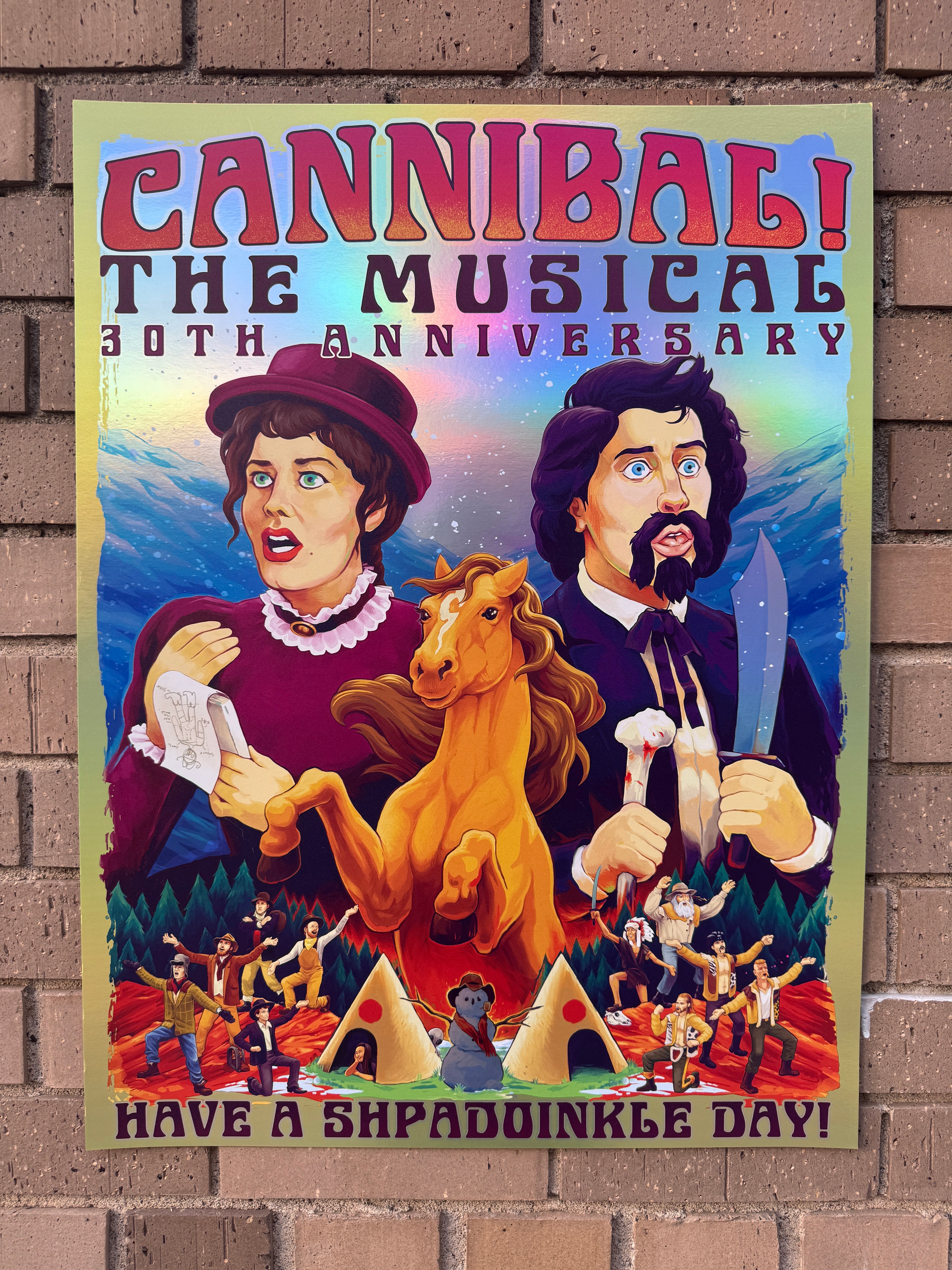 Cannibal! The Musical 30th Anniversary Poster - Limited Edition - FOIL ...